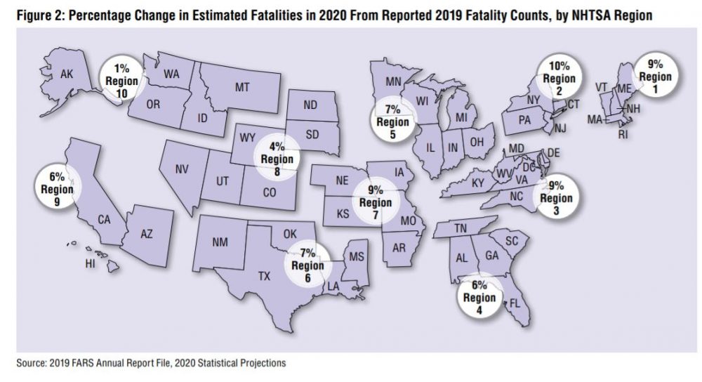 2020 car crash fatality rate at its highest since 2007 in the US — New ...