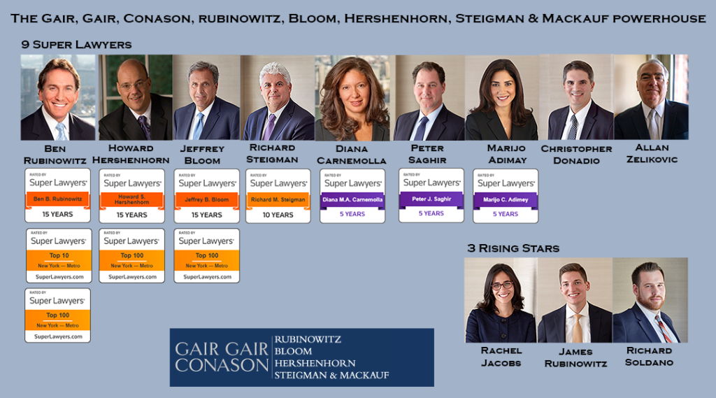 9 Attorneys at our Personal Injury Law Firm named 2023 New York Metro ...